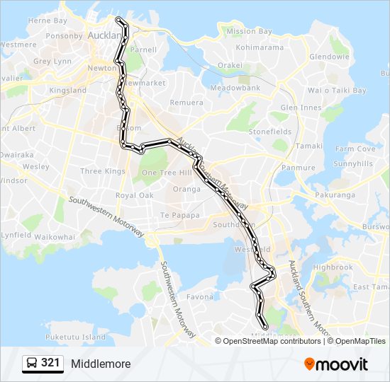 321 Route: Schedules, Stops & Maps - Middlemore (Updated)