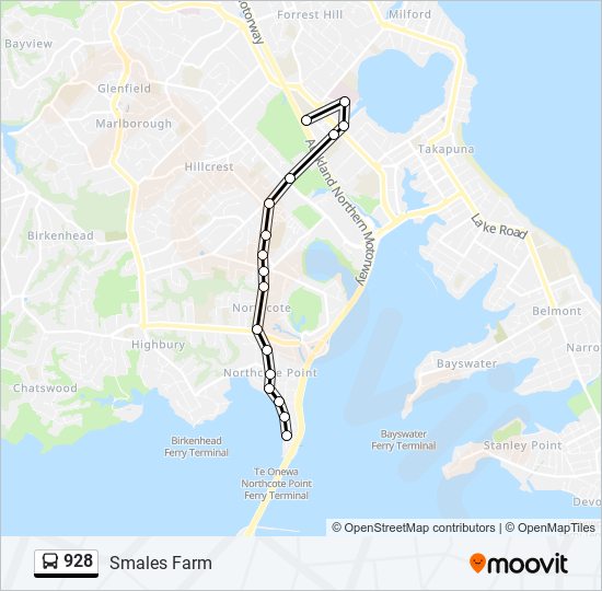 928 Route: Schedules, Stops & Maps - Smales Farm (Updated)