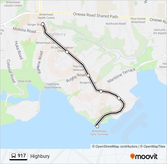 917 Route: Schedules, Stops & Maps - Highbury (Updated)