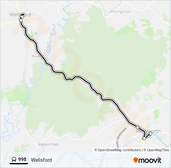 998 Route: Schedules, Stops & Maps - Wellsford (Updated)