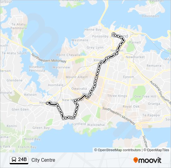 24b Route: Schedules, Stops & Maps - City Centre (Updated)