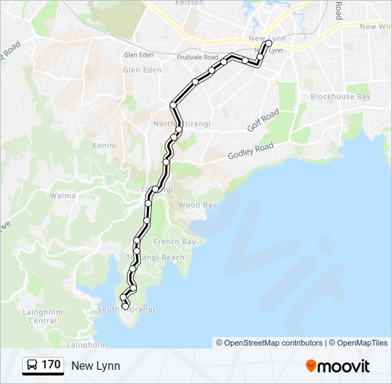170 Route: Schedules, Stops & Maps - New Lynn (Updated)