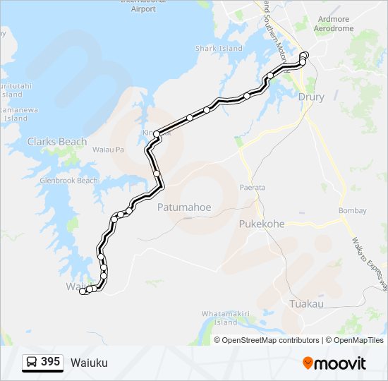 395 Route: Schedules, Stops & Maps - Waiuku (Updated)