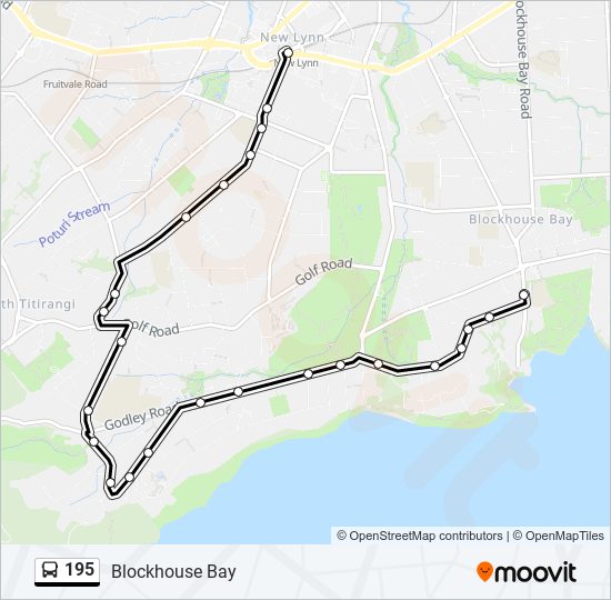 195 Route: Schedules, Stops & Maps - Blockhouse Bay (Updated)