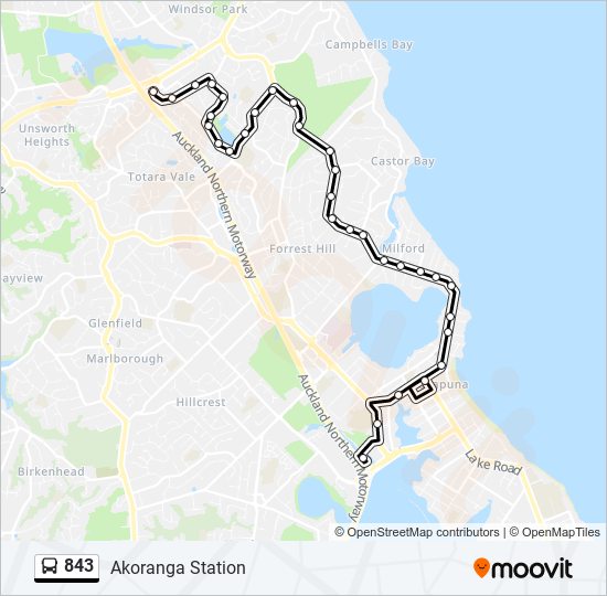 843 Route Schedules Stops Maps Akoranga Station Updated 843-route-schedules-stops-maps-akoranga-station-updated