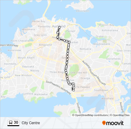 30 Route: Schedules, Stops & Maps - City Centre (Updated)