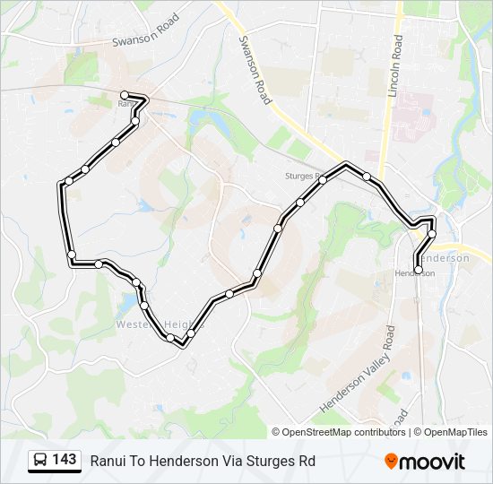 143 Route: Schedules, Stops & Maps - Ranui To Henderson Via Sturges Rd ...