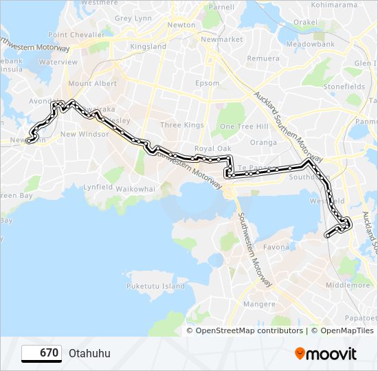 670 Route: Schedules, Stops & Maps - Otahuhu (Updated)