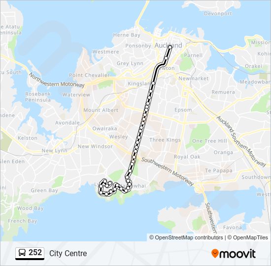 252 Route: Schedules, Stops & Maps - City Centre (Updated)