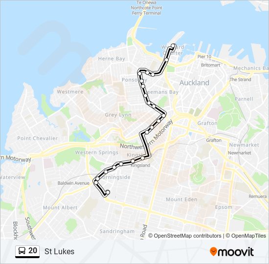 20 Route: Schedules, Stops & Maps - St Lukes (Updated)