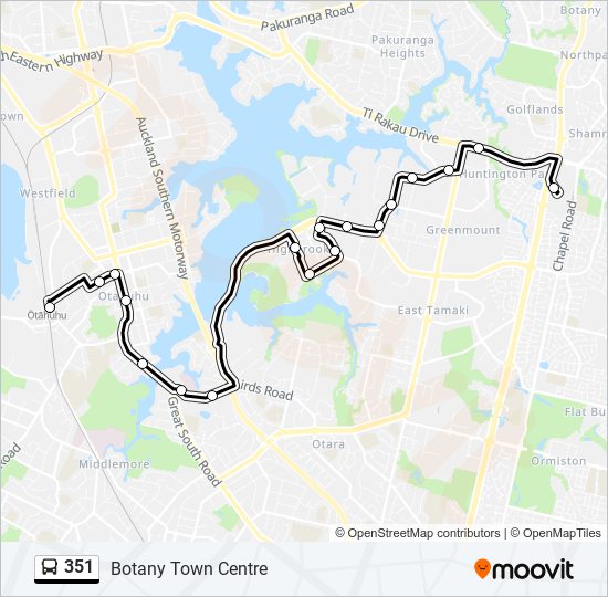 351 Route: Schedules, Stops & Maps - Botany Town Centre (Updated)
