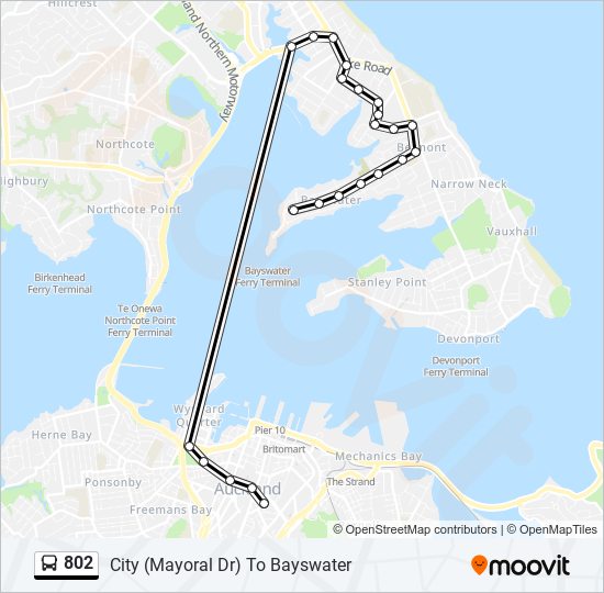 802 Route: Schedules, Stops & Maps - City (Mayoral Dr) To Bayswater ...