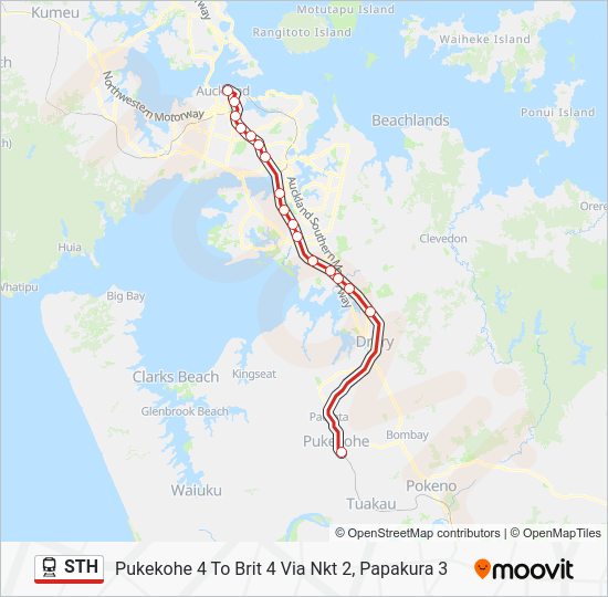 STH Route: Schedules, Stops & Maps - Pukekohe 4 To Brit 4 Via Nkt 2 ...