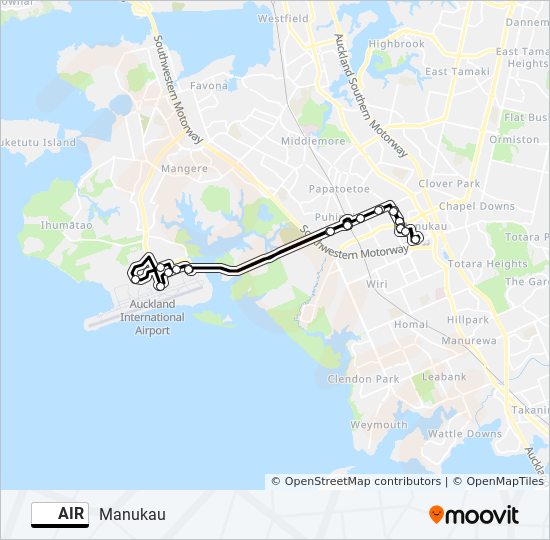 air Route: Schedules, Stops & Maps - Manukau (Updated)