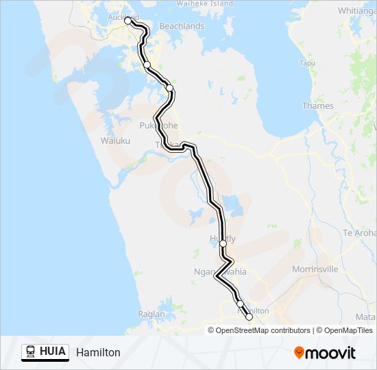 huia Route: Schedules, Stops & Maps - Hamilton (Updated)