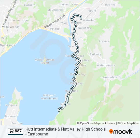887 Route: Schedules, Stops & Maps - Hutt Intermediate School‎→ ...