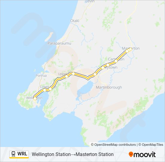 wrl Route: Schedules, Stops & Maps - Masterton Station (Updated)