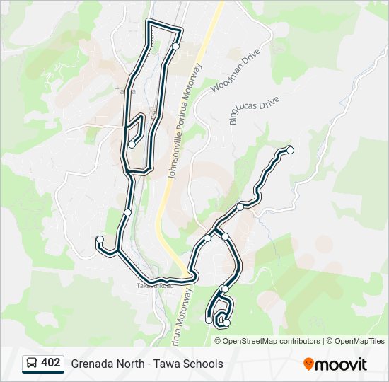 402 Route: Schedules, Stops & Maps - Woodburn Drive (Hail And Ride ...