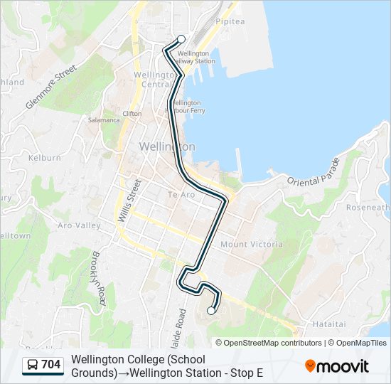 704 Route: Schedules, Stops & Maps - Wellington College (School Grounds ...