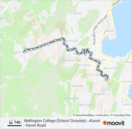 740 Route: Schedules, Stops & Maps - Wellington College (School Grounds ...