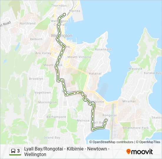 3 Route: Schedules, Stops & Maps - Rongotai - Tirangi Road (Near 95)‎→ ...