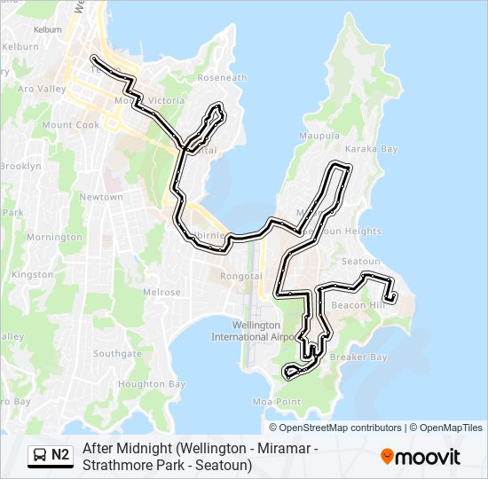 n2 Route: Schedules, Stops & Maps - Manners Street at Cuba Street ...