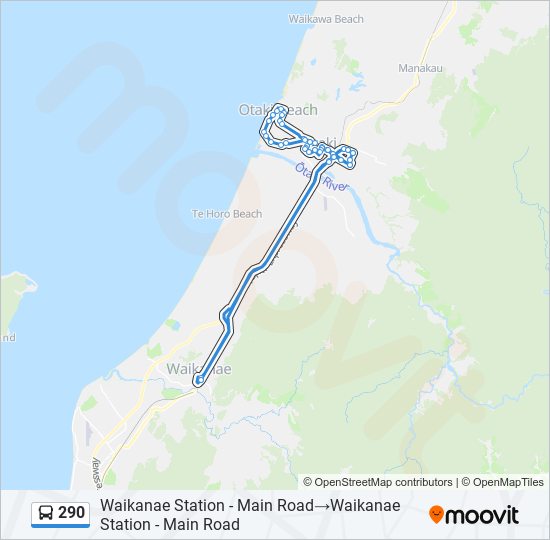 290 Route: Schedules, Stops & Maps - Waikanae Station - Main Road‎→ ...