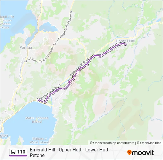 110 Route: Schedules, Stops & Maps - Upper Hutt Station - Stop B‎→ ...