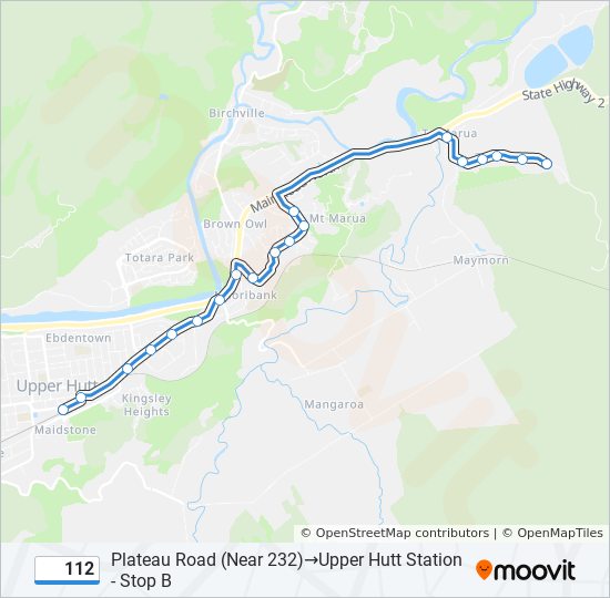 112 Route: Schedules, Stops & Maps - Plateau Road (Near 232)‎→Upper ...