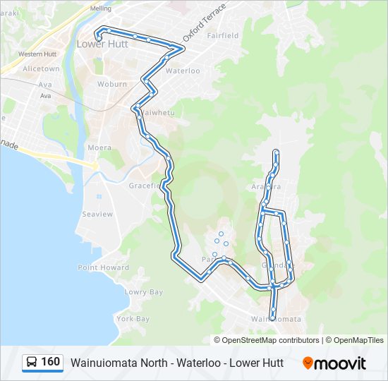 160-route-schedules-stops-maps-wainuiomata-shopping-centre