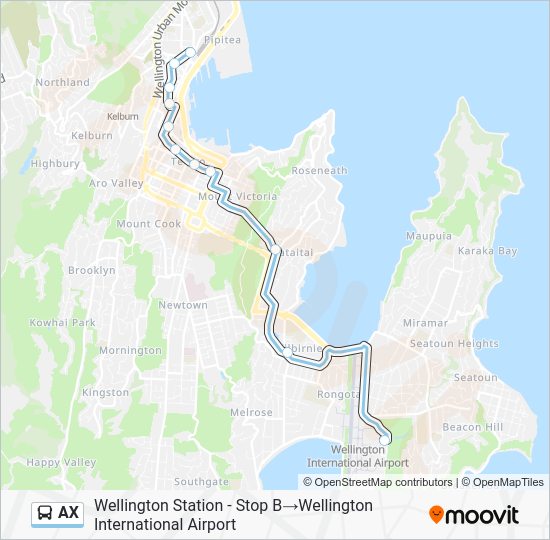 AX Route: Schedules, Stops & Maps - Wellington Station - Stop B‎→ ...