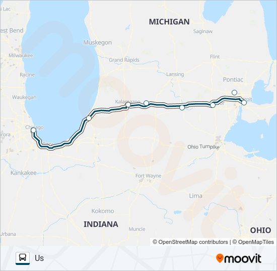 Ruta greyhound us0160: horarios, paradas y mapas - Detroit Bus Station ...