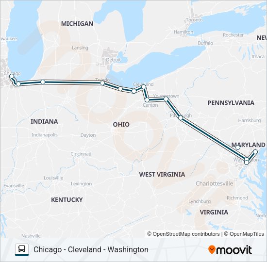 greyhound us0164 Route: Schedules, Stops & Maps - Chicago Bus Station ...