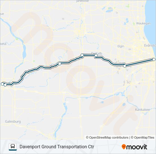 Ruta greyhound us0155s: horarios, paradas y mapas - Davenport Ground ...
