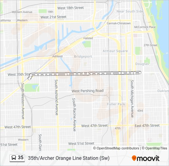 35 Route: Schedules, Stops & Maps - 35th/Archer Orange Line Station (Sw ...