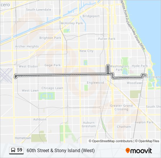 59 Route: Schedules, Stops & Maps - 60th Street & Stony Island (West ...