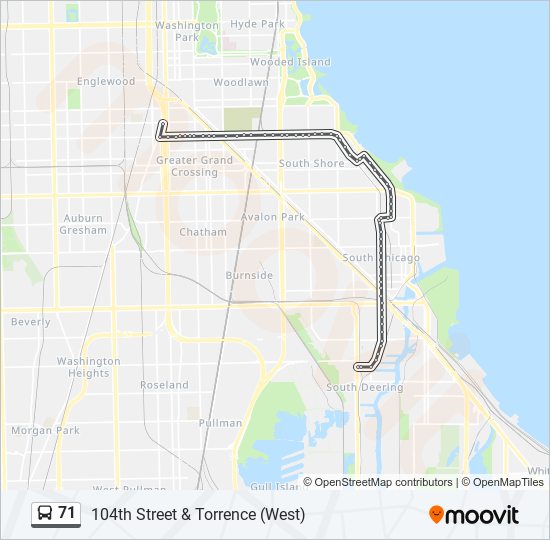 71 Route: Schedules, Stops & Maps - 104th Street & Torrence (West ...