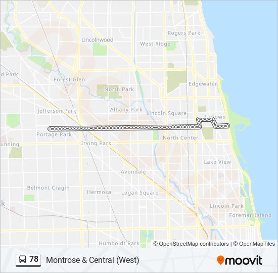 78 Route: Schedules, Stops & Maps - Montrose & Central (West) (Updated)