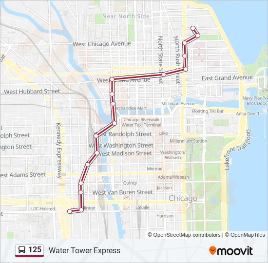 125 Route: Schedules, Stops & Maps - Chestnut & Mies Van Der Rohe (West ...