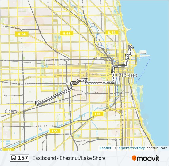 157 Route: Schedules, Stops & Maps - Eastbound - Chestnut/Lake Shore