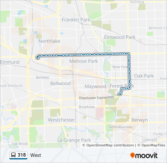 318 Route: Schedules, Stops & Maps - West (Updated)