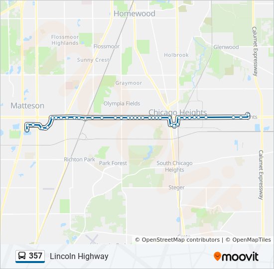 357 Route: Schedules, Stops & Maps - East (Updated)