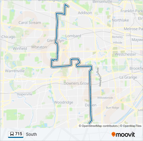 Ruta 715: horarios, paradas y mapas - South (Actualizado)