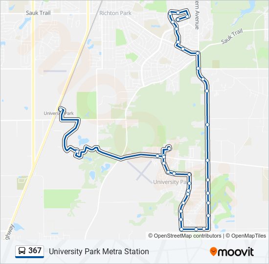 Ruta 367: horarios, paradas y mapas - South (Actualizado)