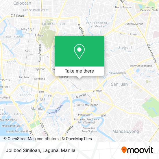 How to Get to Jolibee Siniloan, Laguna in Manila by Bus or Train?