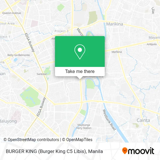 How to Get to BURGER KING (Burger King C5 Libis) in Quezon City by Bus ...