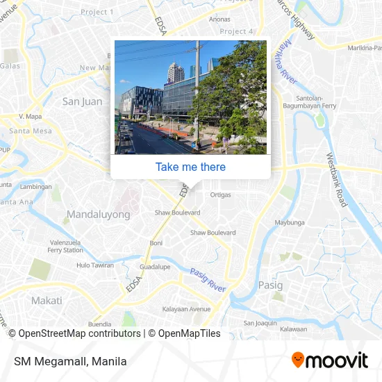 How to Get to SM Megamall in Mandaluyong by Bus or Train?
