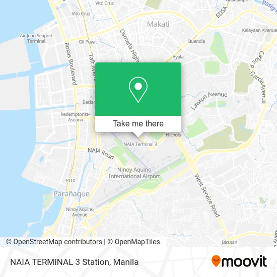 How to Get to NAIA TERMINAL 3 Station in Manila by Bus or Train?