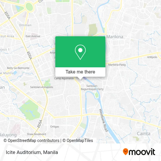 How to Get to Icite Auditorium in Quezon City by Bus or Train?