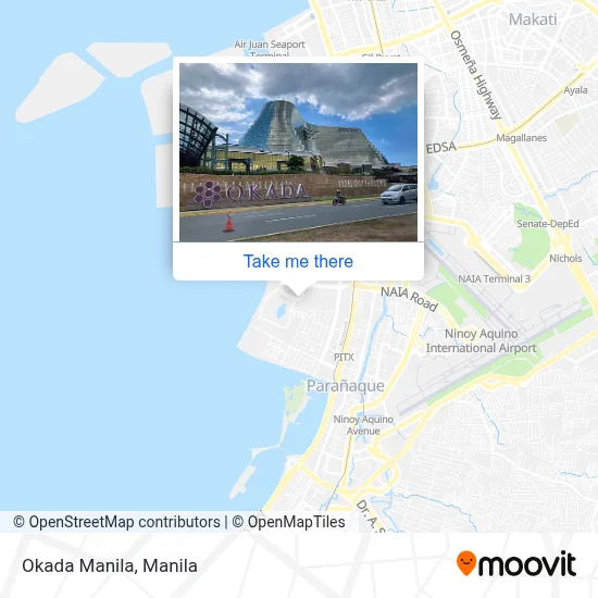 How to Get to Okada Manila in Manila by Bus or Train?